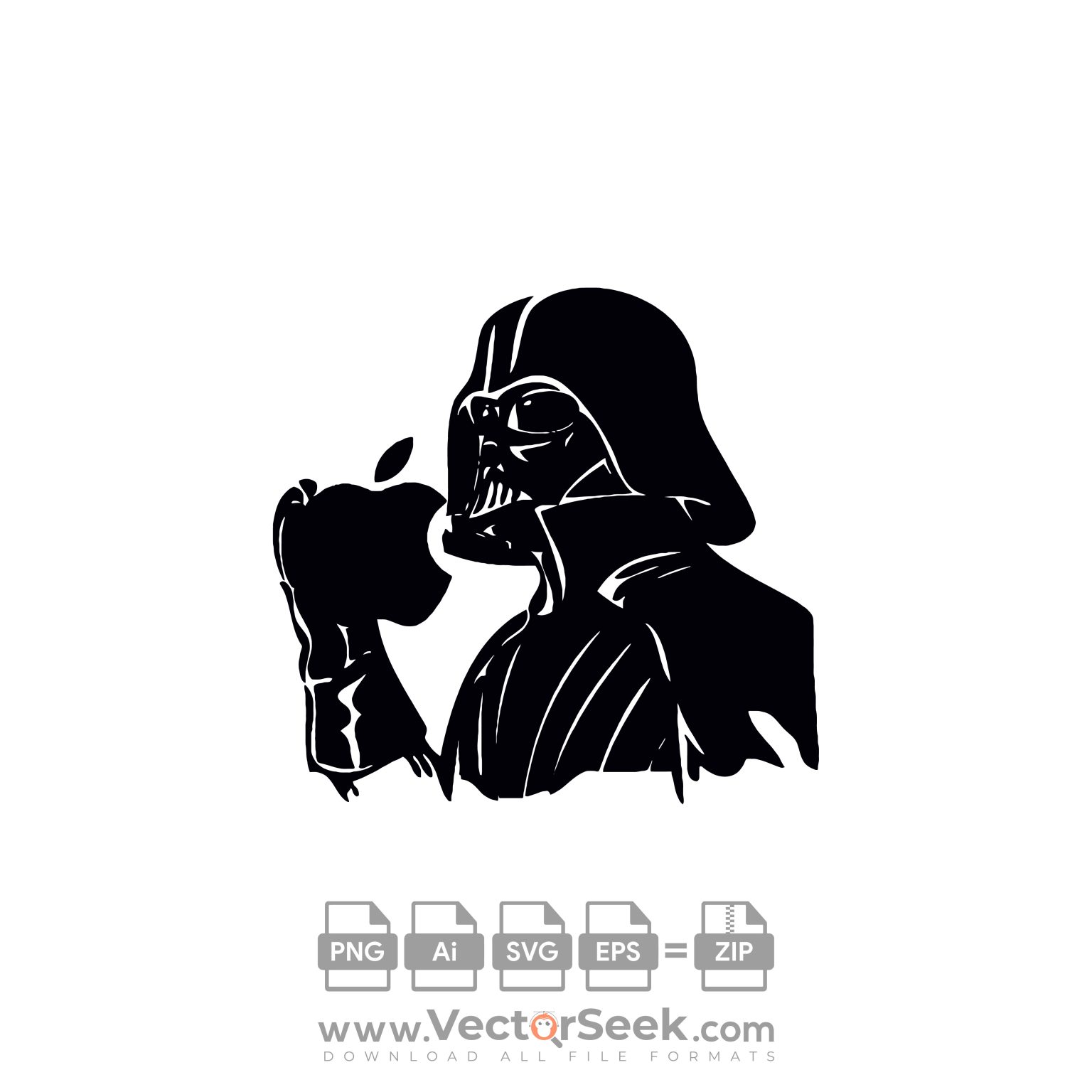 Apple darth vader Logo Vector - (.Ai .PNG .SVG .EPS Free Download)