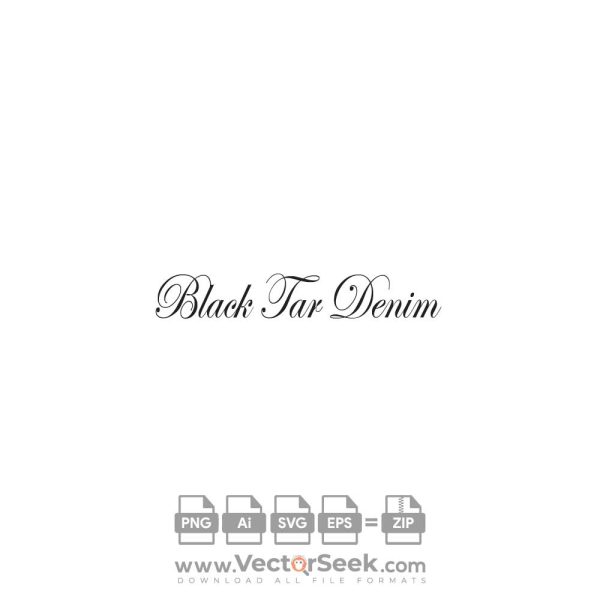 Black Tar Denim Logo Vector - (.Ai .PNG .SVG .EPS Free Download)