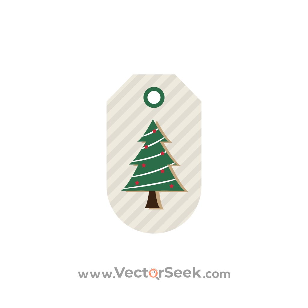 Christmas Gift Tag Christmas Tree - (.Ai .PNG .SVG .EPS Free Download)