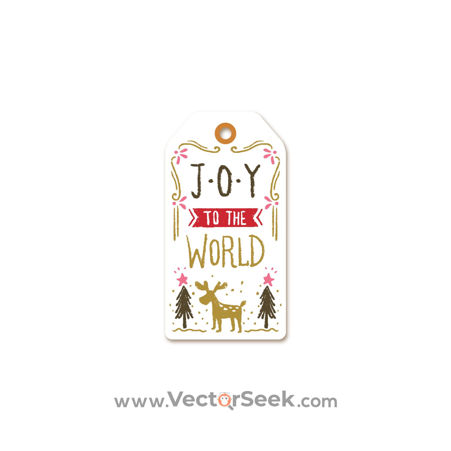 Christmas Joy Gift Tag - (.Ai .PNG .SVG .EPS Free Download)