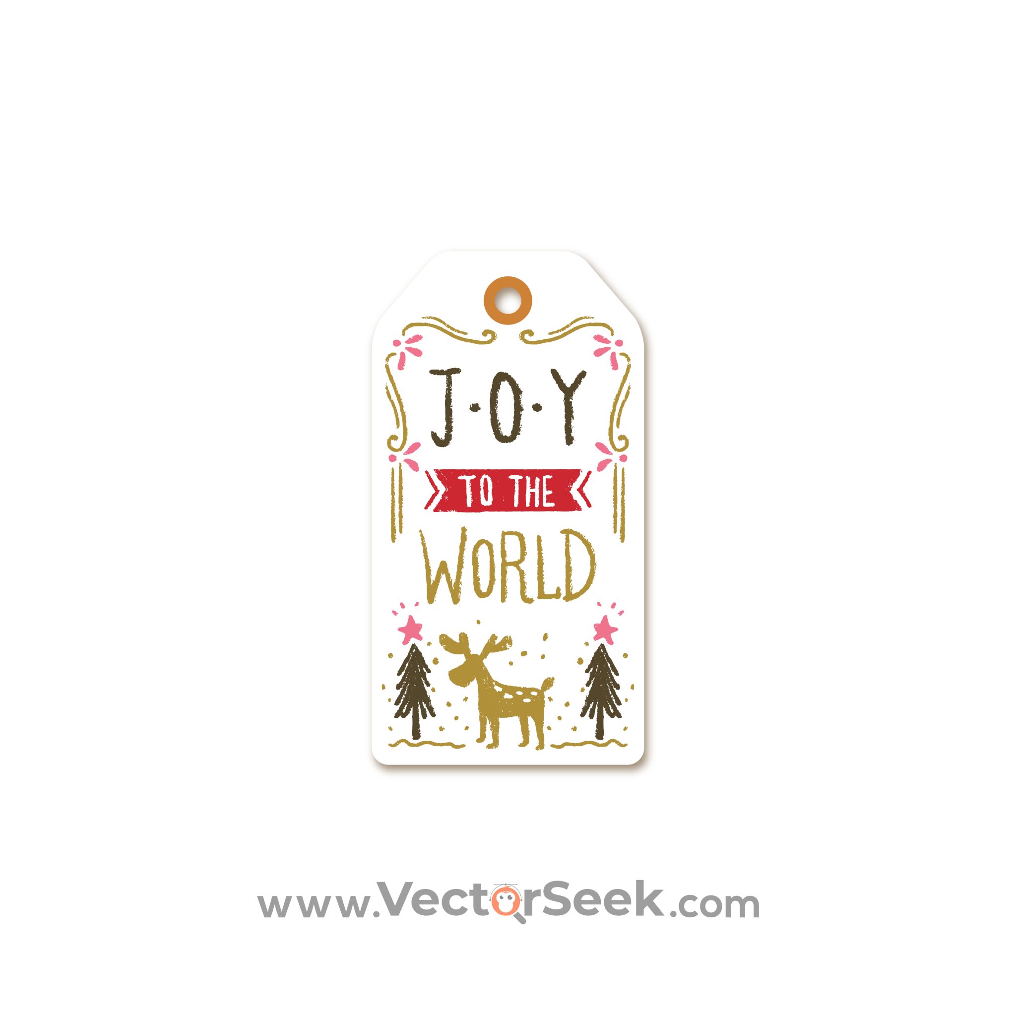 Christmas Joy Gift Tag - (.Ai .PNG .SVG .EPS Free Download)