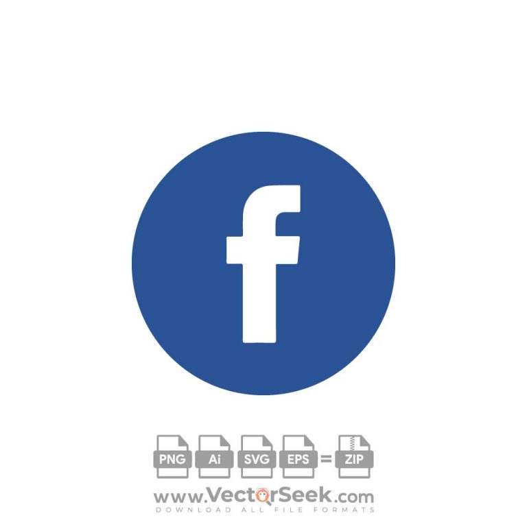 Facebook Icon Circle Logo Vector - (.Ai .PNG .SVG .EPS Free Download)