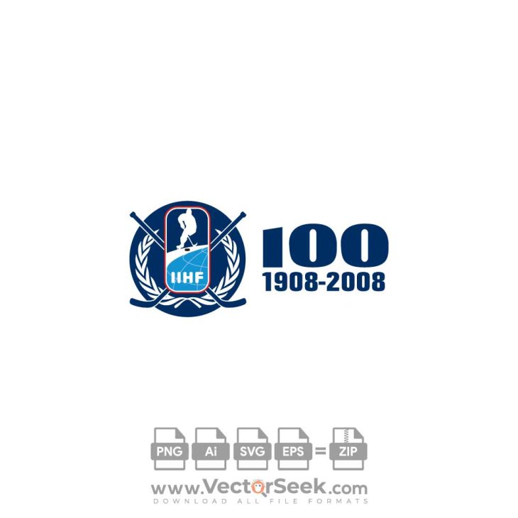 IIHF 100 Year Anniversary Logo Vector - (.Ai .PNG .SVG .EPS Free Download)