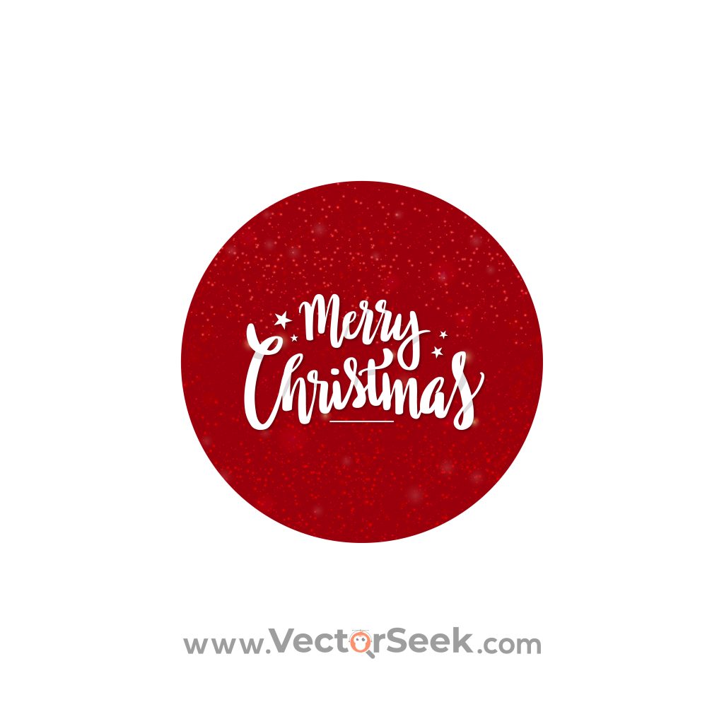 Merry Christmas Red Color - (.Ai .PNG .SVG .EPS Free Download)