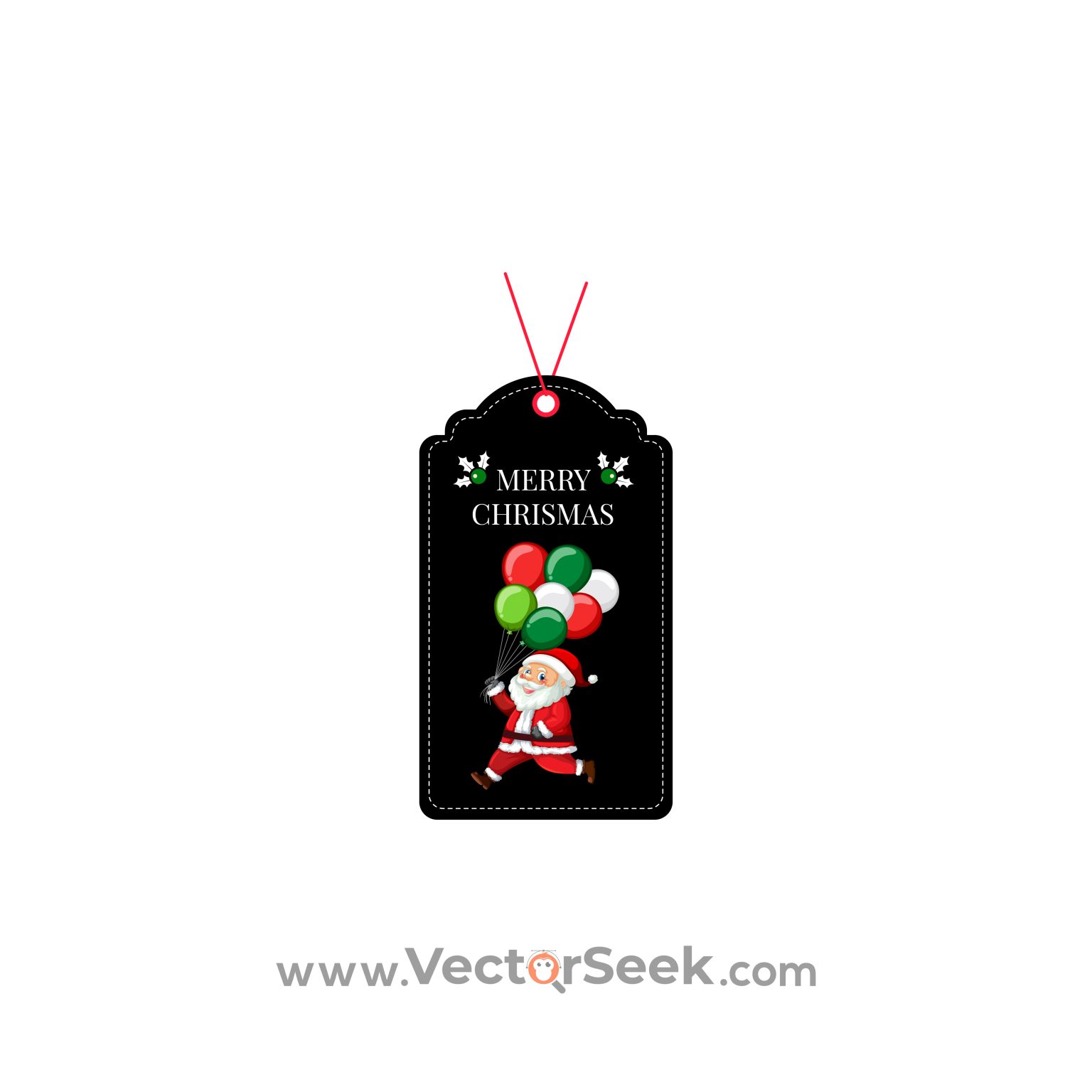 Christmas Gift Tag Tree - (.Ai .PNG .SVG .EPS Free Download)