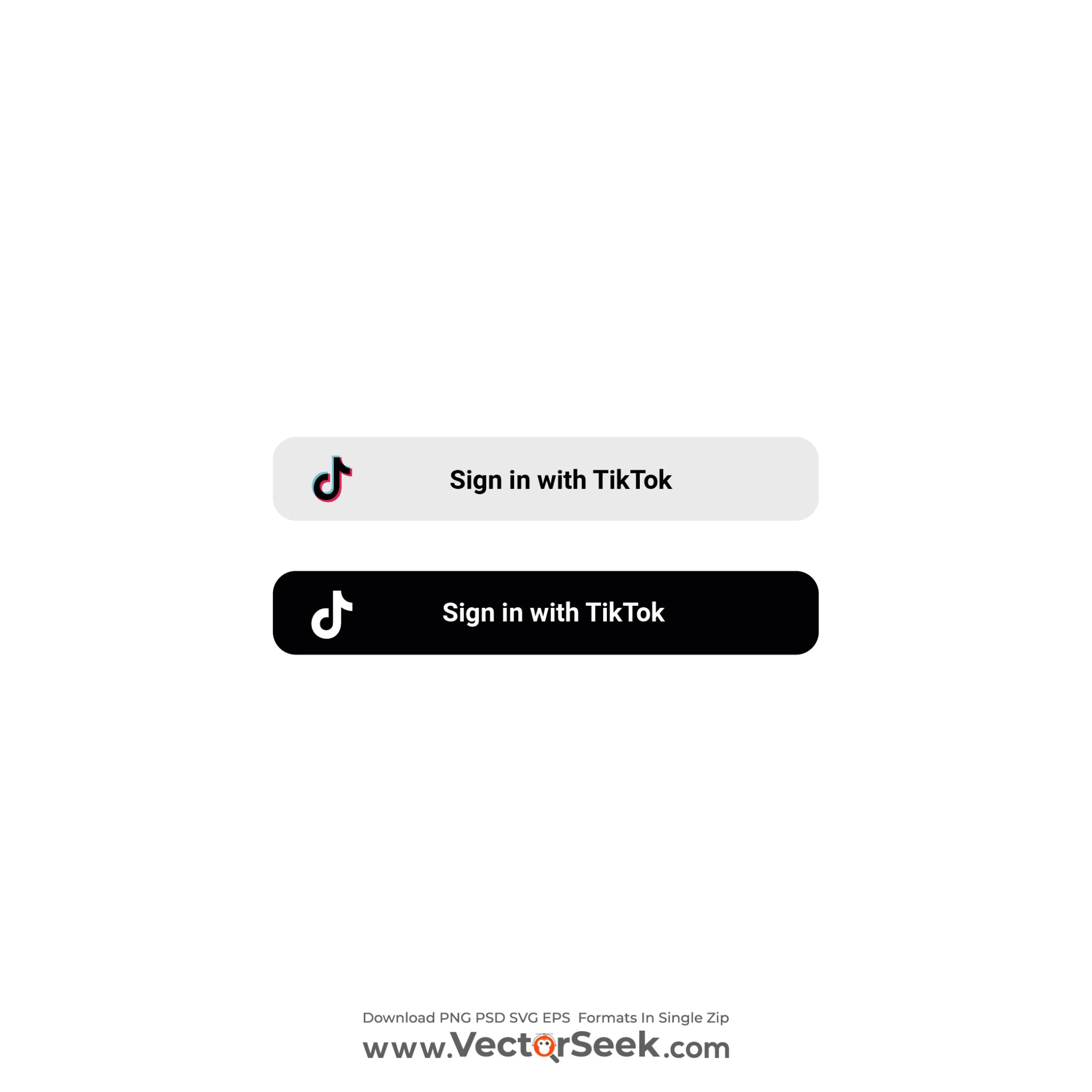 Sign in with TikTok Button Logo Vector - (.Ai .PNG .SVG .EPS Free Download)