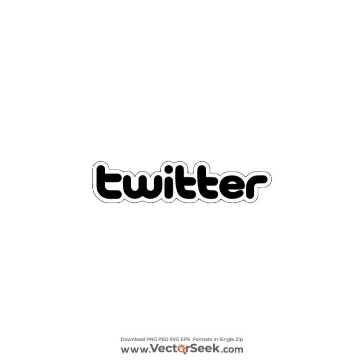 Twitter Black Letter Logo Vector - (.Ai .PNG .SVG .EPS Free Download)