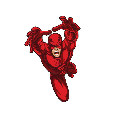 Daredevil Character Logo Vector - (.Ai .PNG .SVG .EPS Free Download)