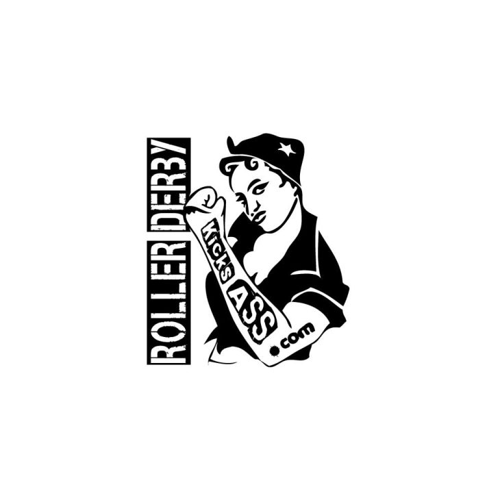 Roller Derby Kicks Ass Logo Vector - (.Ai .PNG .SVG .EPS Free Download)