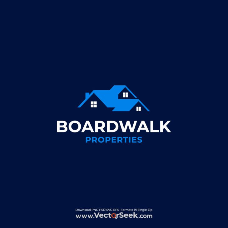 BoardWalk Properties Logo Template - (.Ai .PNG .SVG .EPS Free Download)