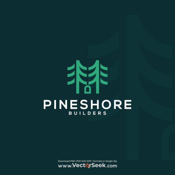 PineWood Homes Logo Template - (.Ai .PNG .SVG .EPS Free Download)