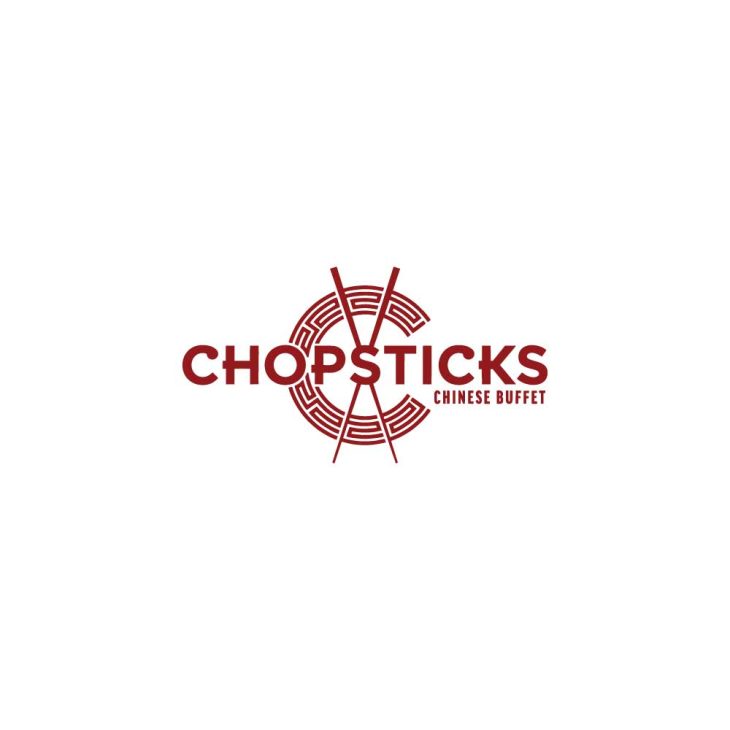 Chopsticks Chinese Buffet Logo Vector - (.Ai .PNG .SVG .EPS Free Download)