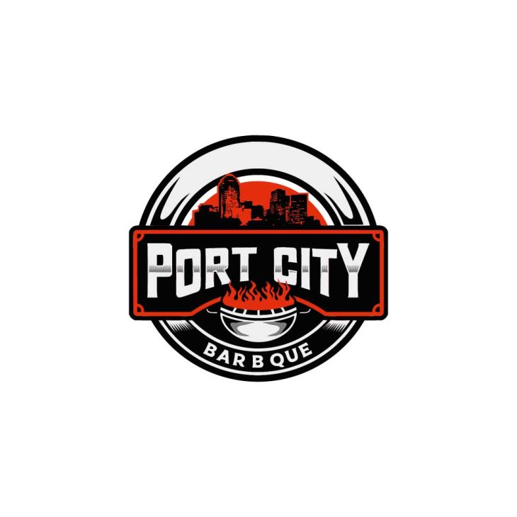 Port City BBQ Logo Vector - (.Ai .PNG .SVG .EPS Free Download)