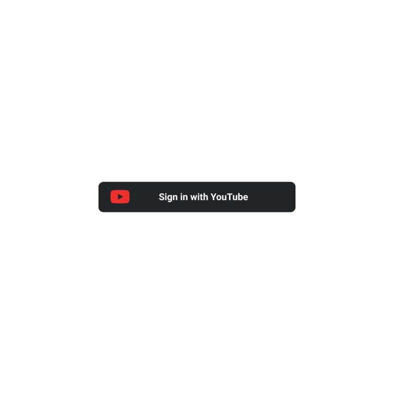 Sign in with Youtube Black Button - (.Ai .PNG .SVG .EPS Free Download)
