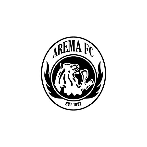 Arema Footbal Club Black White Logo Vector - (.Ai .PNG .SVG .EPS Free ...