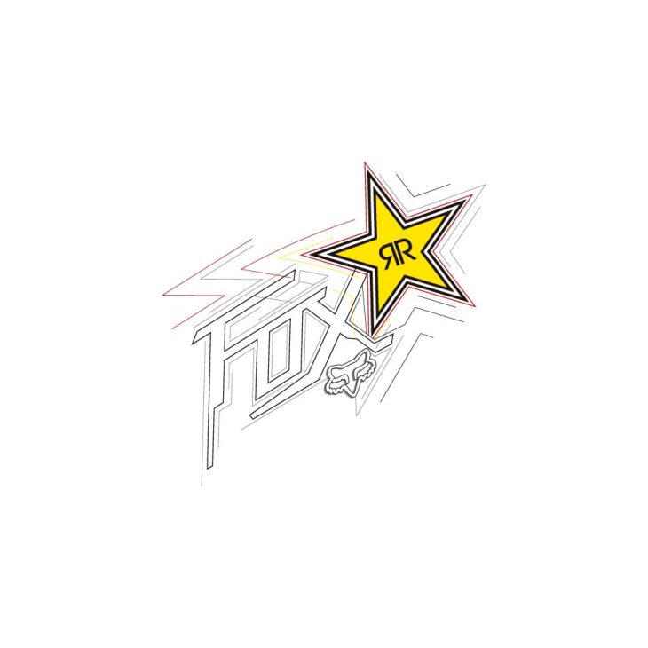 FOX RACING ROCKSTAR Logo Vector - (.Ai .PNG .SVG .EPS Free Download)