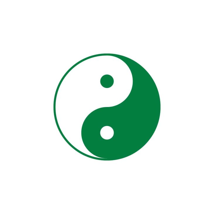 Green Taijitu Logo Vector - (.Ai .PNG .SVG .EPS Free Download)