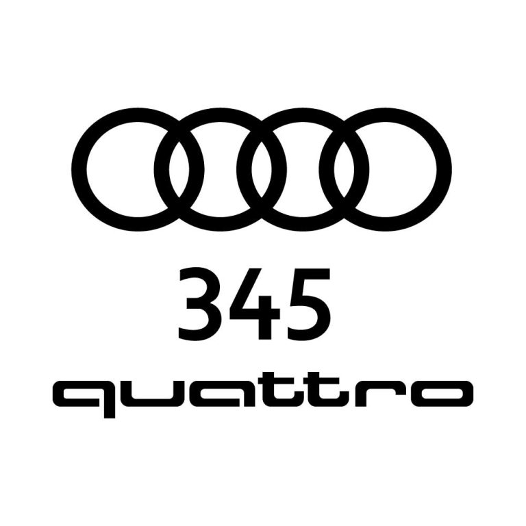 Audi 345 Quattro Logo Vector - (.Ai .PNG .SVG .EPS Free Download)