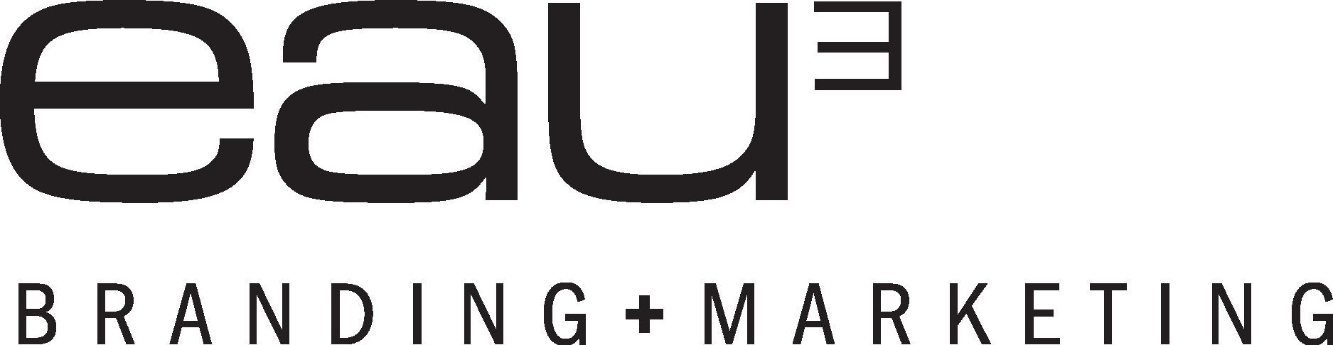 eau³ Branding + Marketing Logo PNG (Transparent) SVG AI – Free Download