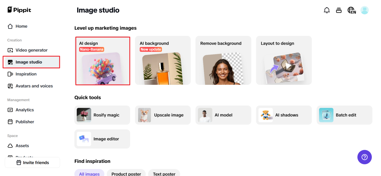 Step 2: Input your idea and create