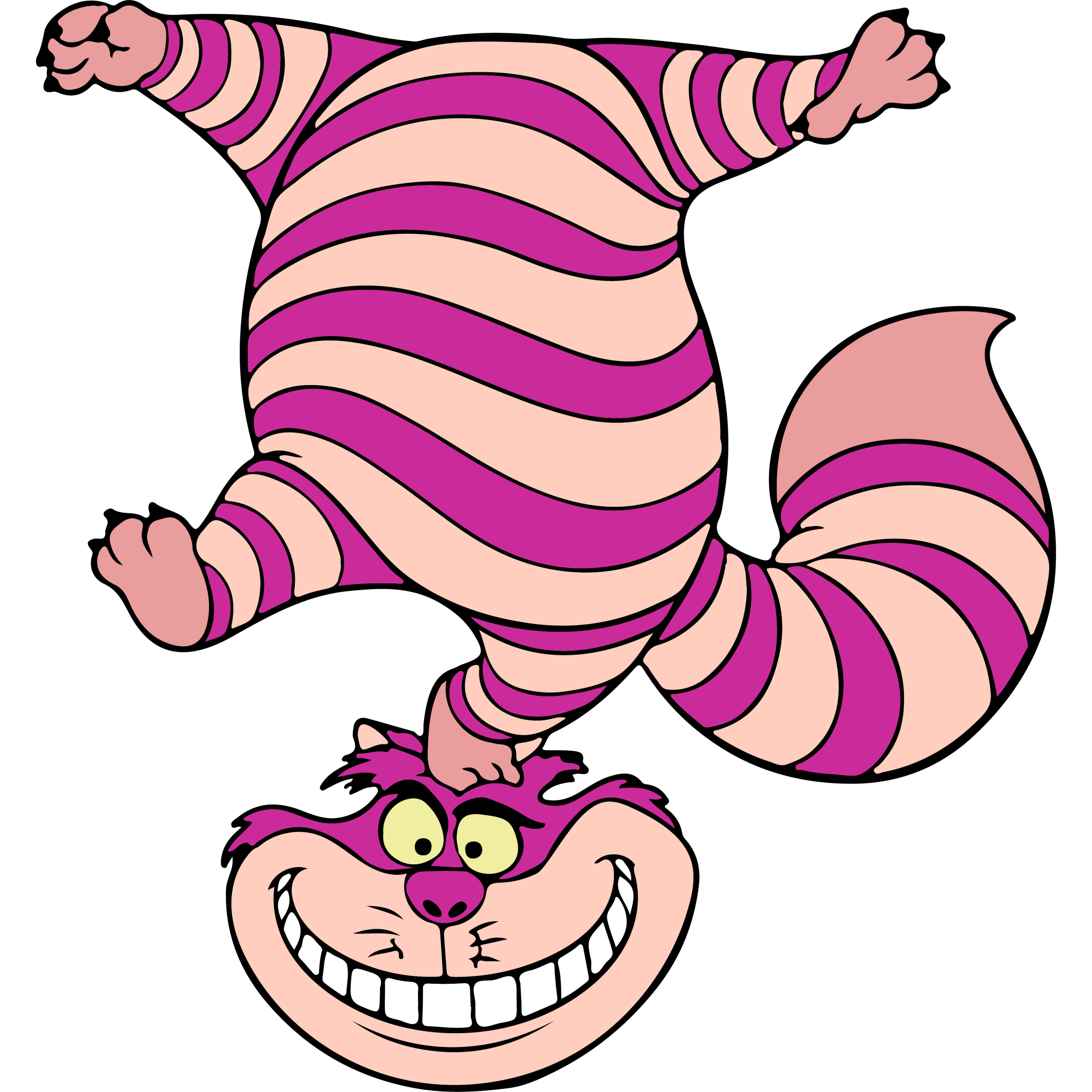 Alice in Wonderland Cheshire Cat 16 Logo PNG, SVG, AI Vector – Free ...