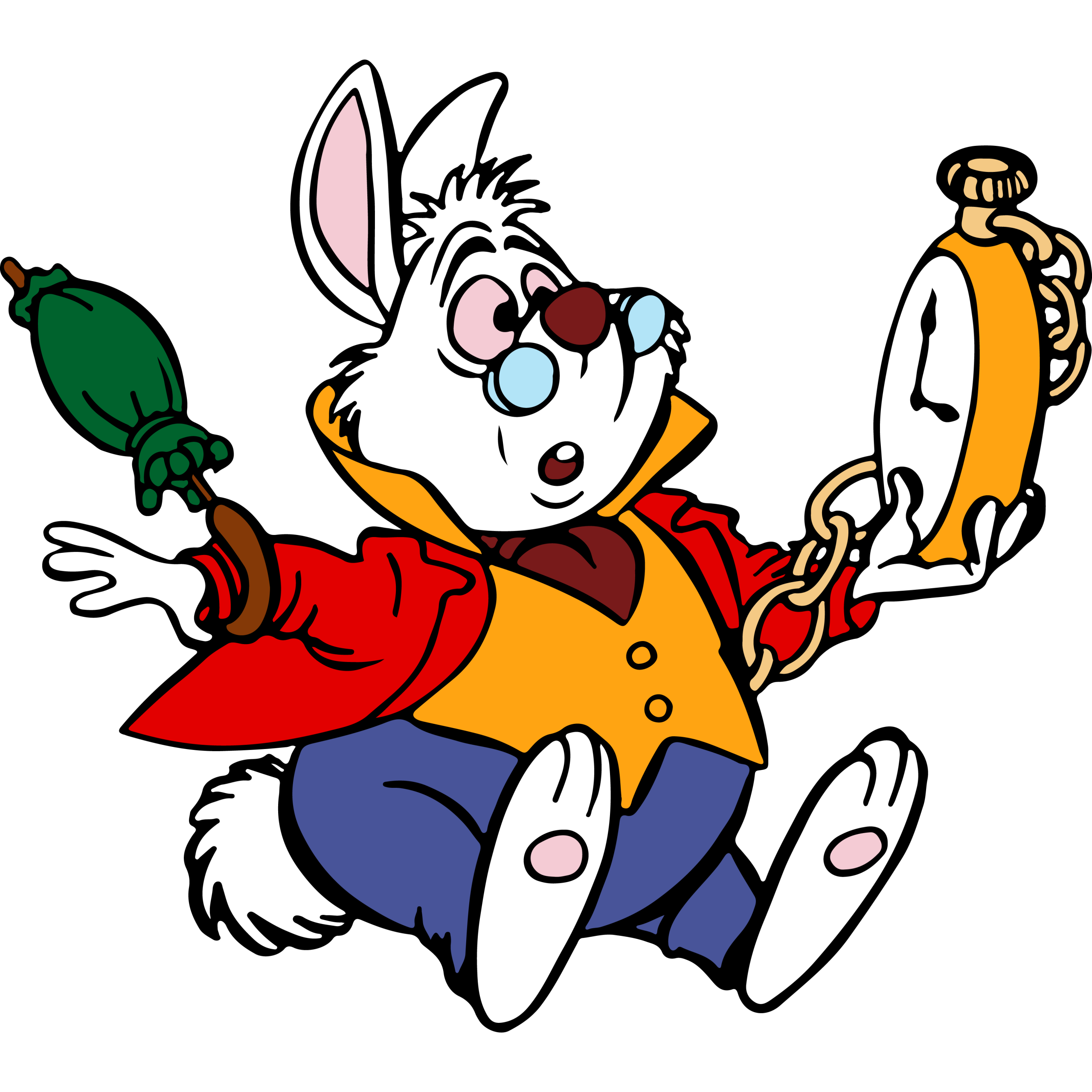 Alice in Wonderland Alice White Rabbit 4 Logo PNG, SVG, AI Vector ...