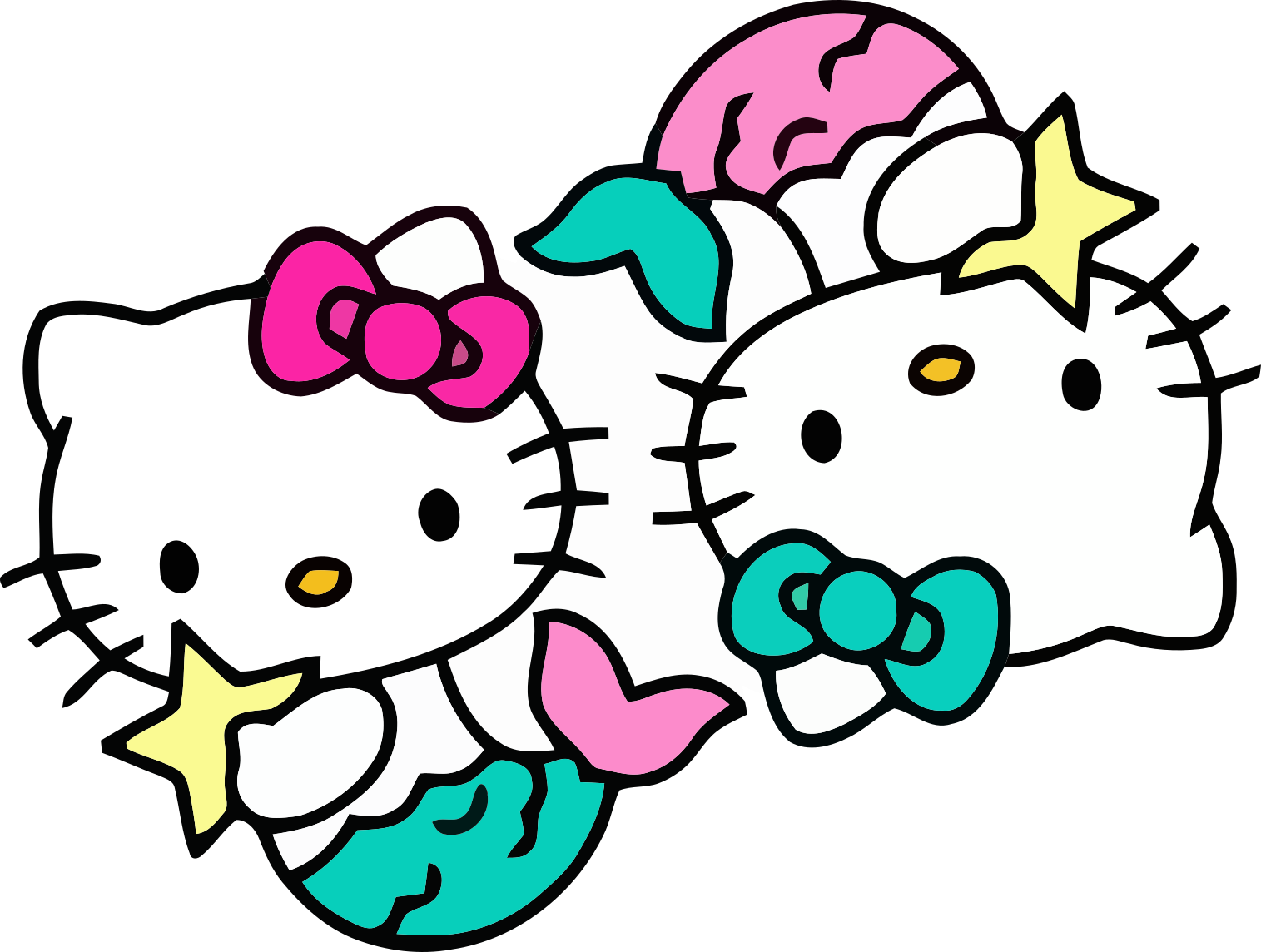 Hello Kitty Pisces Logo PNG, SVG, AI Vector – Free Download