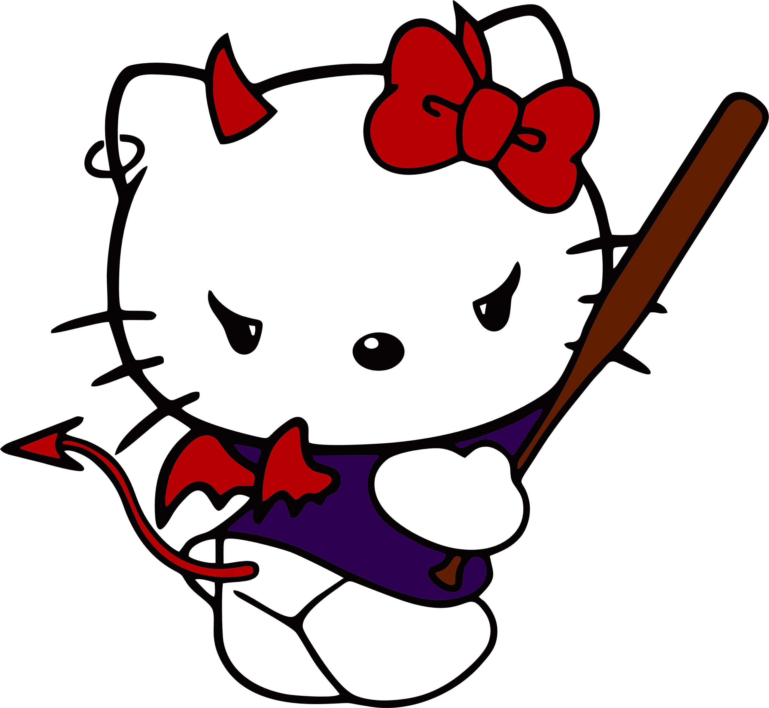 Hello Kitty Kuromi Devil Logo PNG, SVG, AI Vector – Free Download