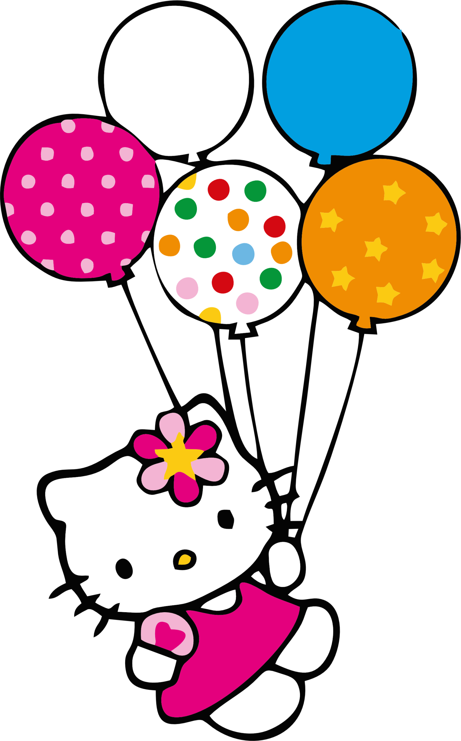 Hello Kitty Balloons Template Logo PNG, SVG, AI Vector – Free Download