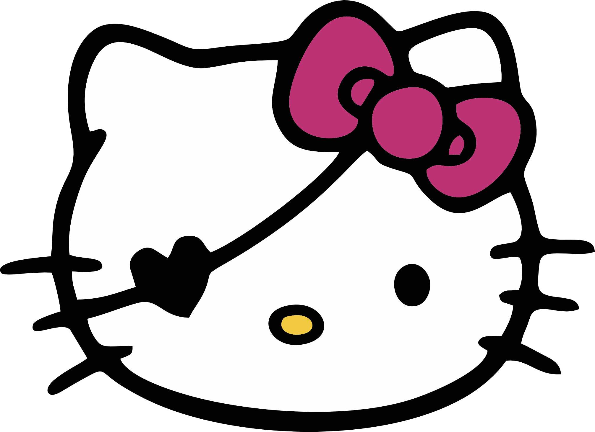 Hello Kitty Face Logo PNG, SVG, AI Vector – Free Download