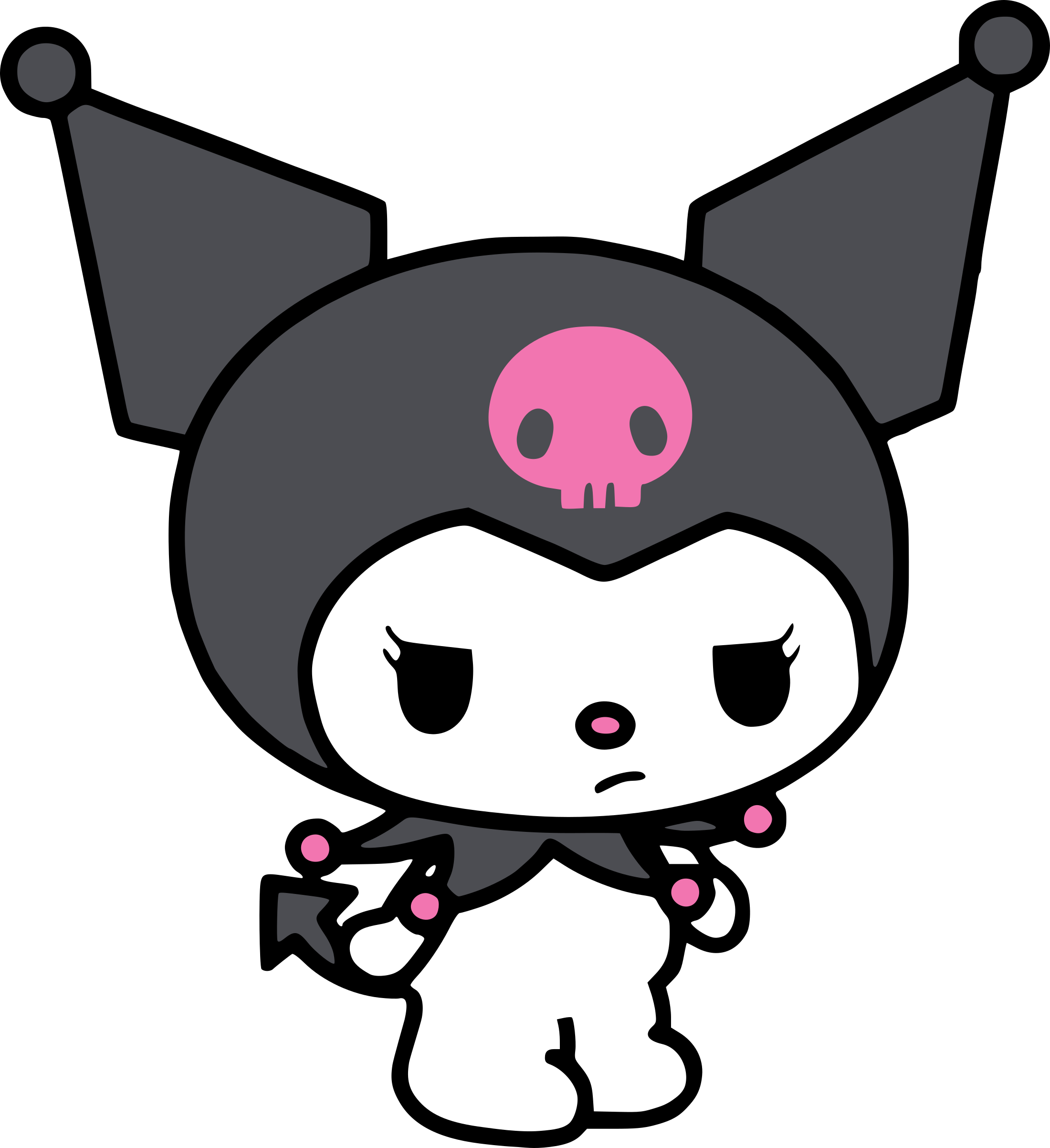 Hello Kitty Kuromi Template Logo PNG, SVG, AI Vector – Free Download