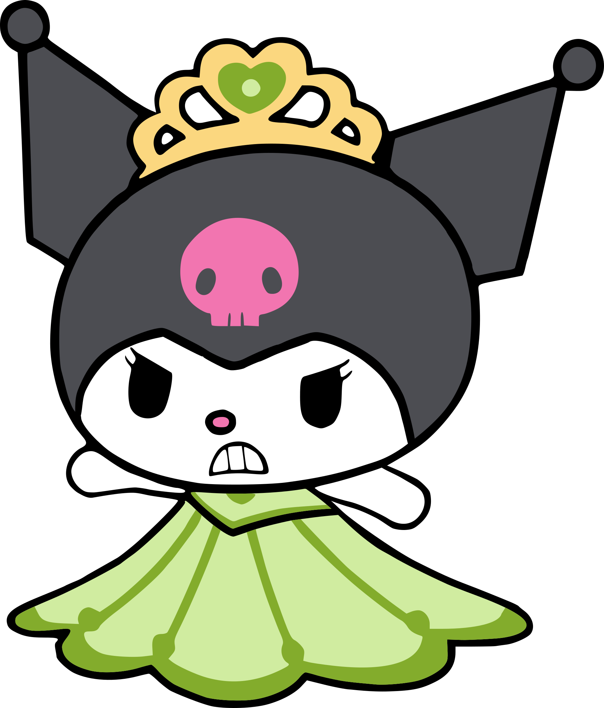 Hello Kitty Kuromi Princess Template Logo PNG, SVG, AI Vector – Free ...