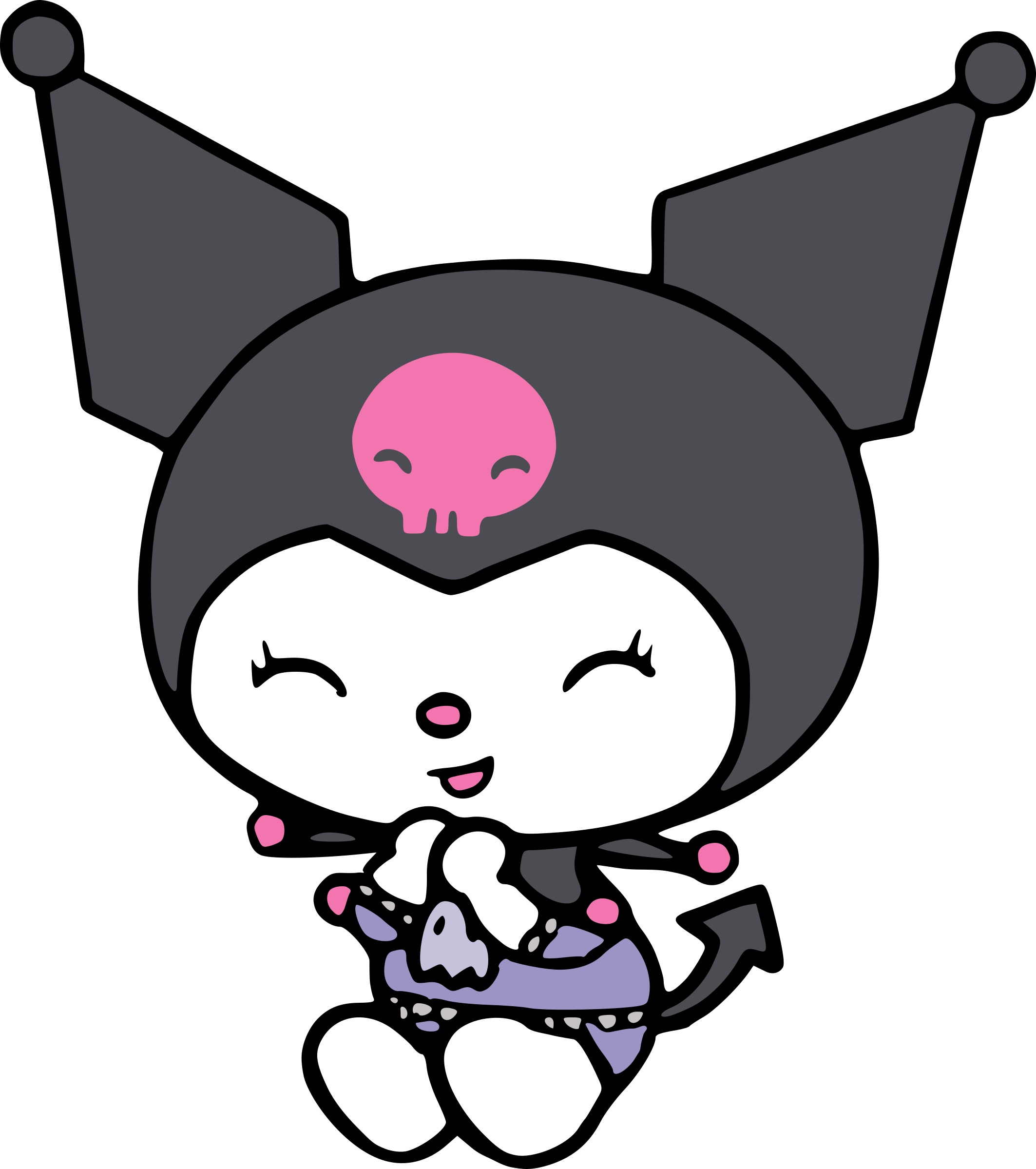 Hello Kitty Kuromi Happy Template Logo PNG, SVG, AI Vector – Free Download