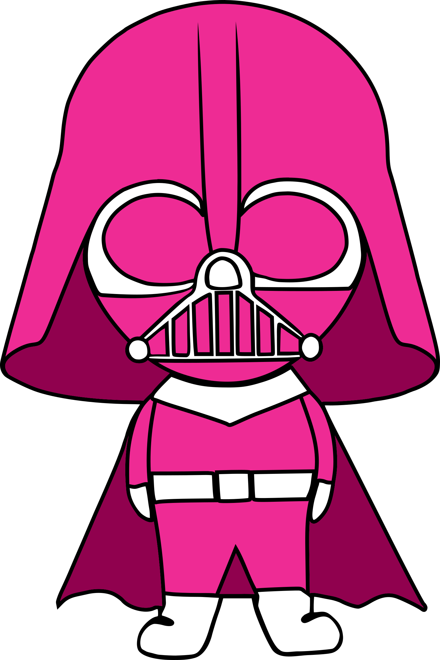 Mini Darth Vader Pink 3 Logo PNG, SVG, AI Vector – Free Download