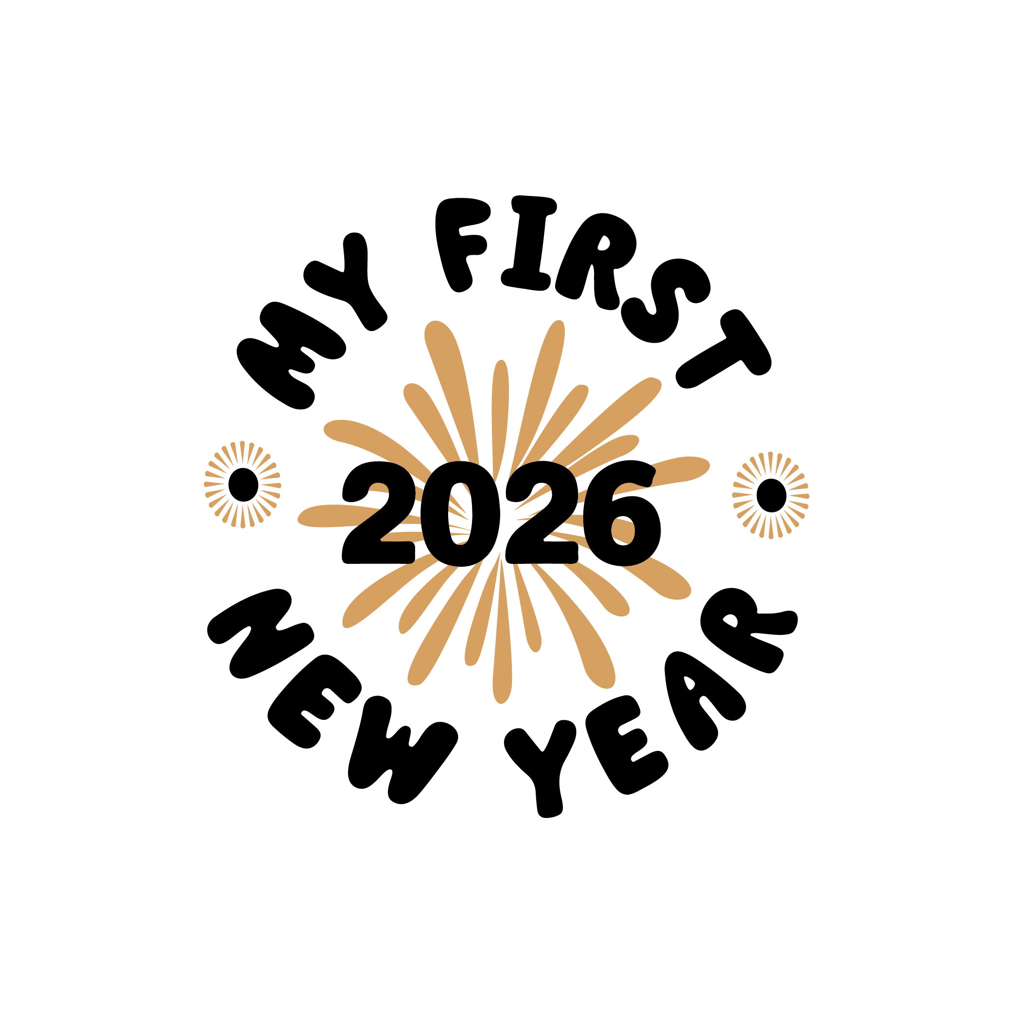 My First New Year 2026 Template Logo PNG, SVG, AI Vector – Free Download