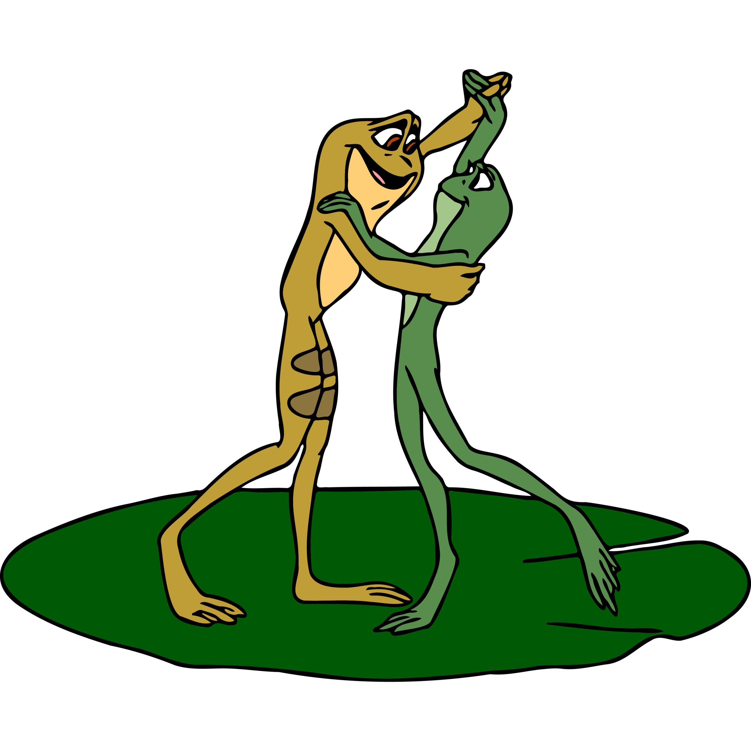 Princess and the Frog The frog and the Princess Dancing Logo PNG, SVG ...