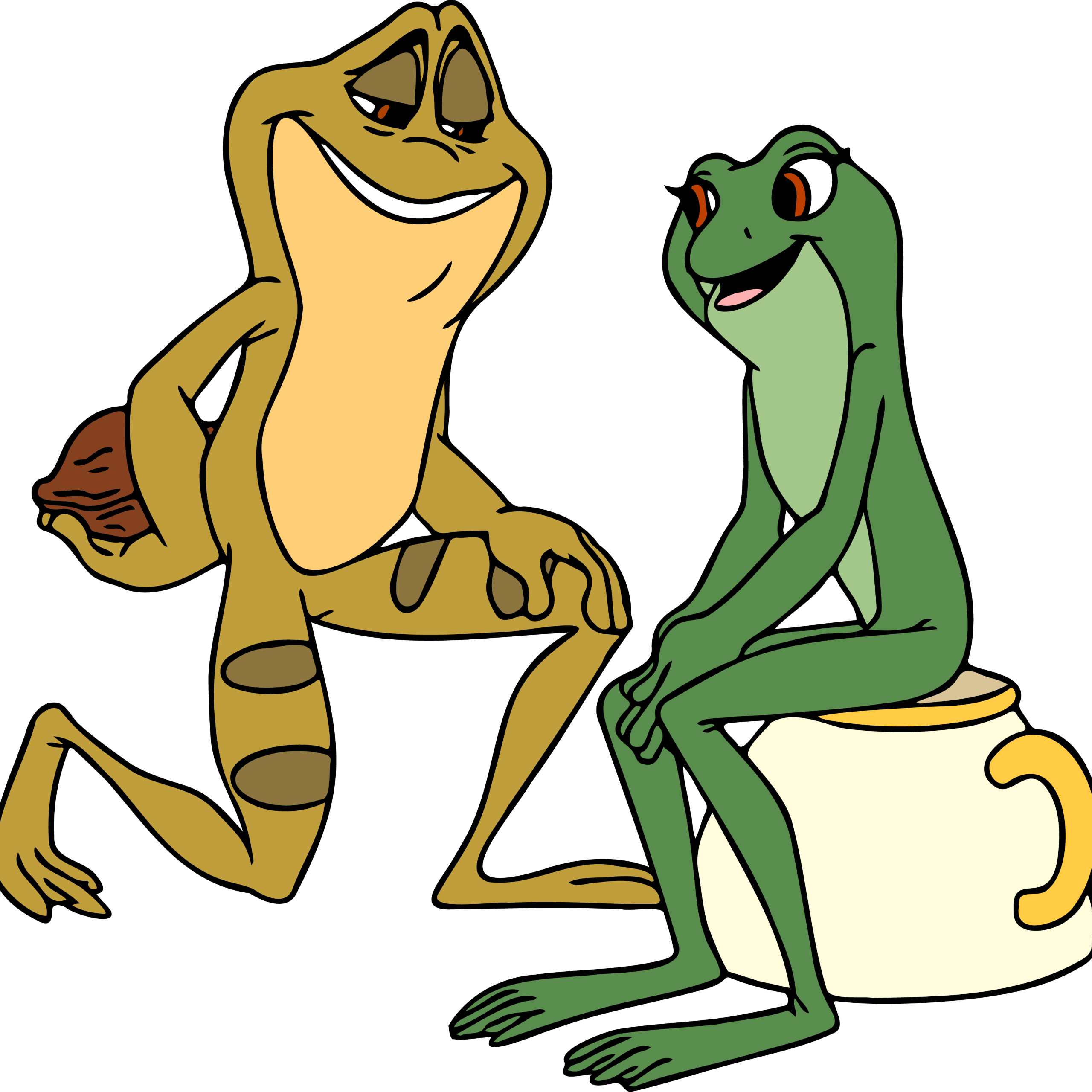 Princess and the Frog Frog With Princess Rose 2 Logo PNG, SVG, AI ...