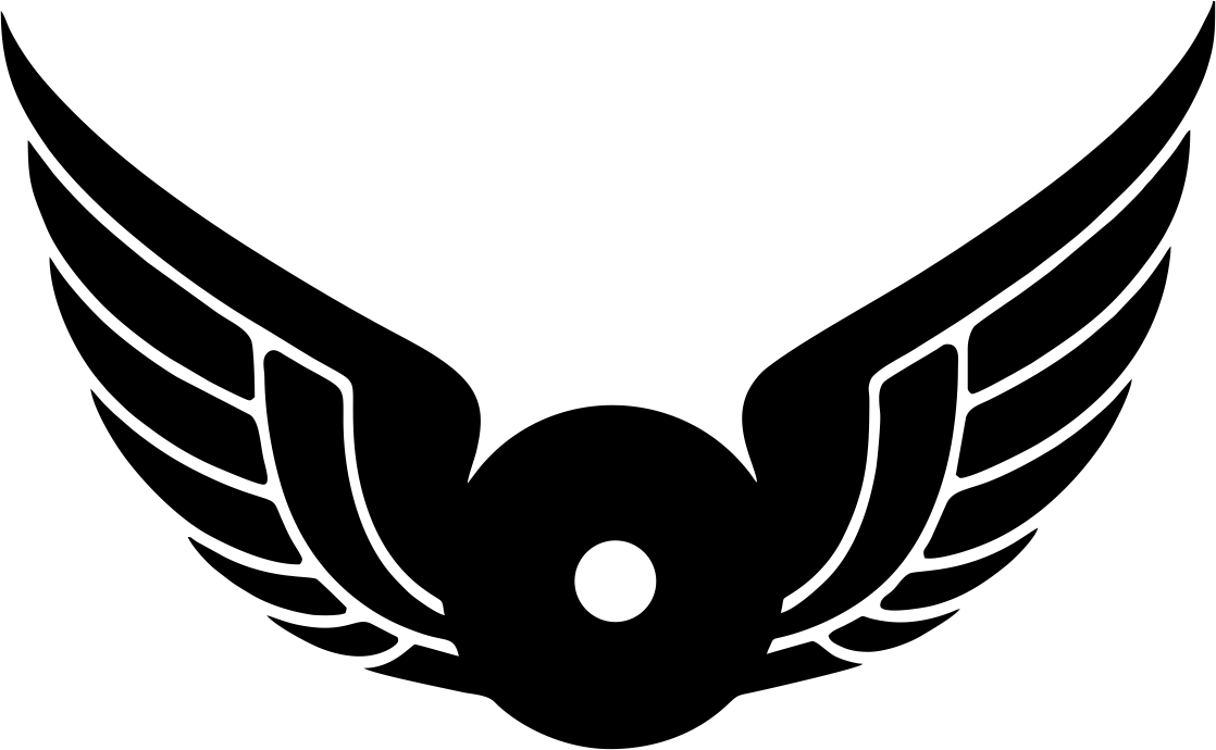 Harry Potter Snitch Wings 1 Silhouette Template Logo PNG, SVG, AI ...