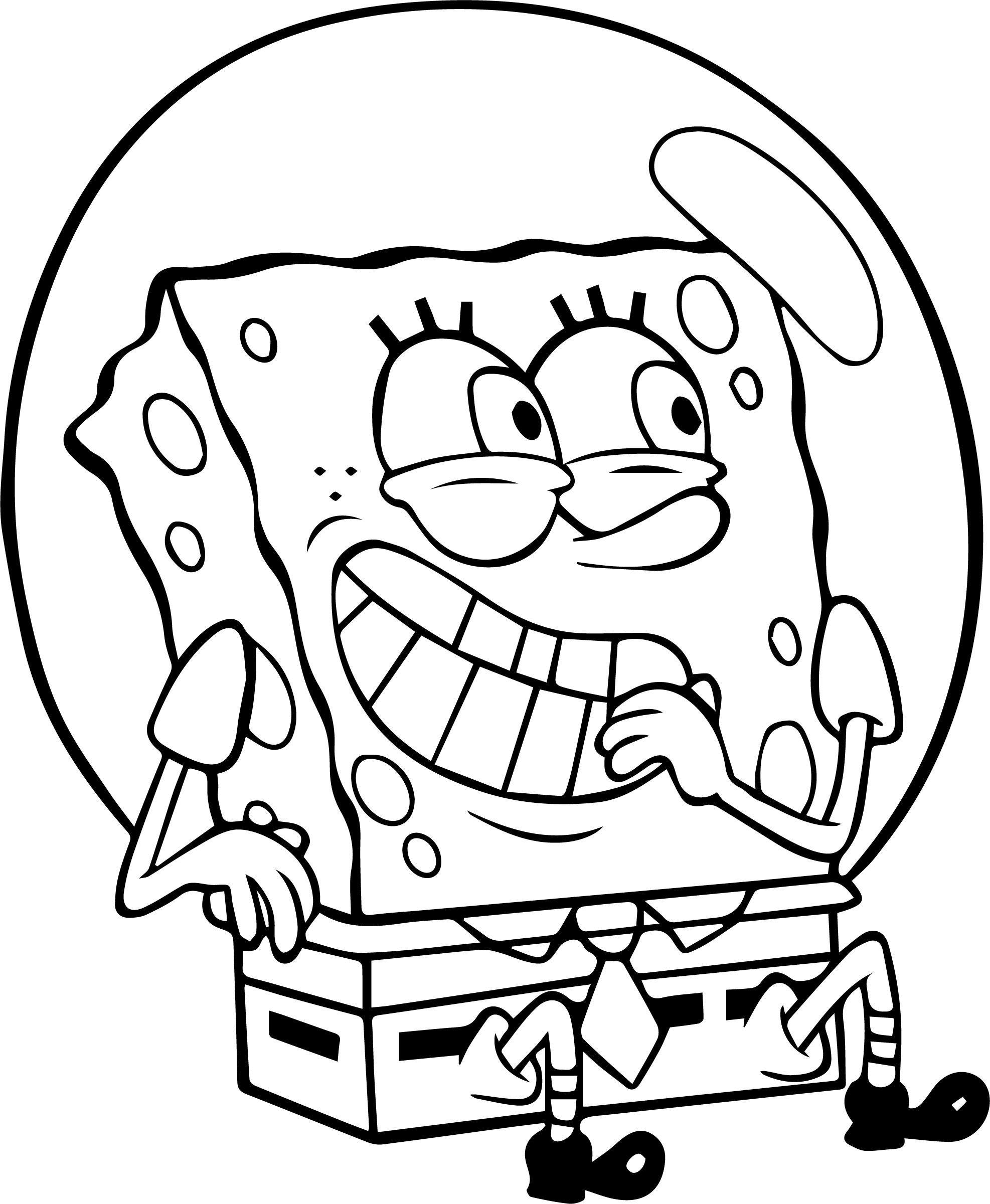 SpongeBob SquarePants Outline 2 Logo PNG, SVG, AI Vector – Free Download