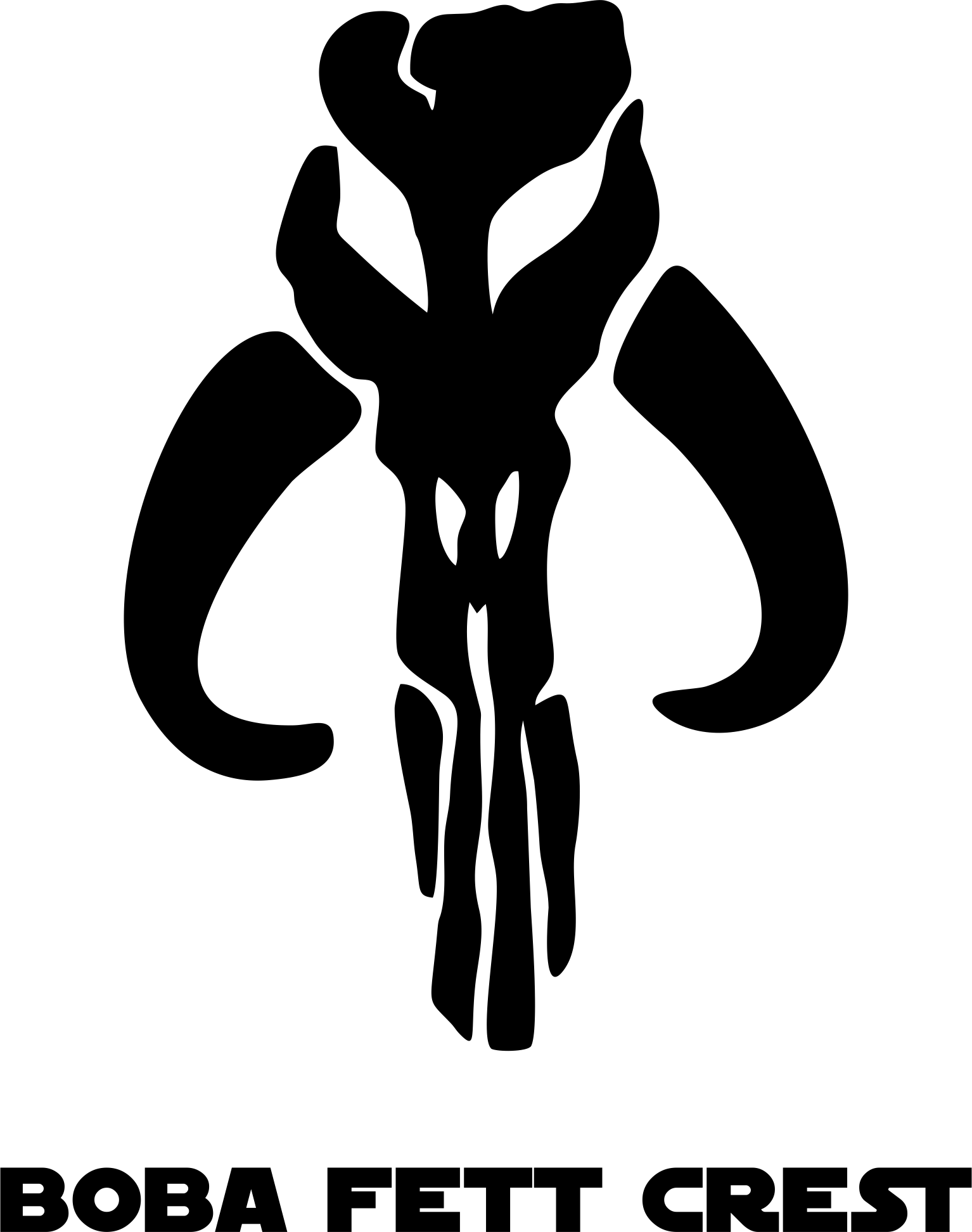 Starwars Boba Fett Crest Logo PNG, SVG, AI Vector – Free Download