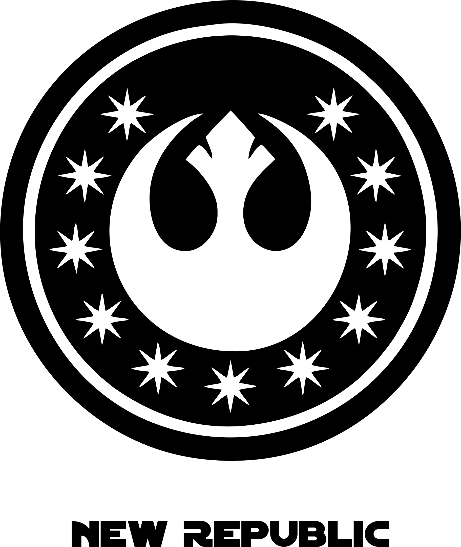 Starwars New Republic Logo PNG, SVG, AI Vector – Free Download