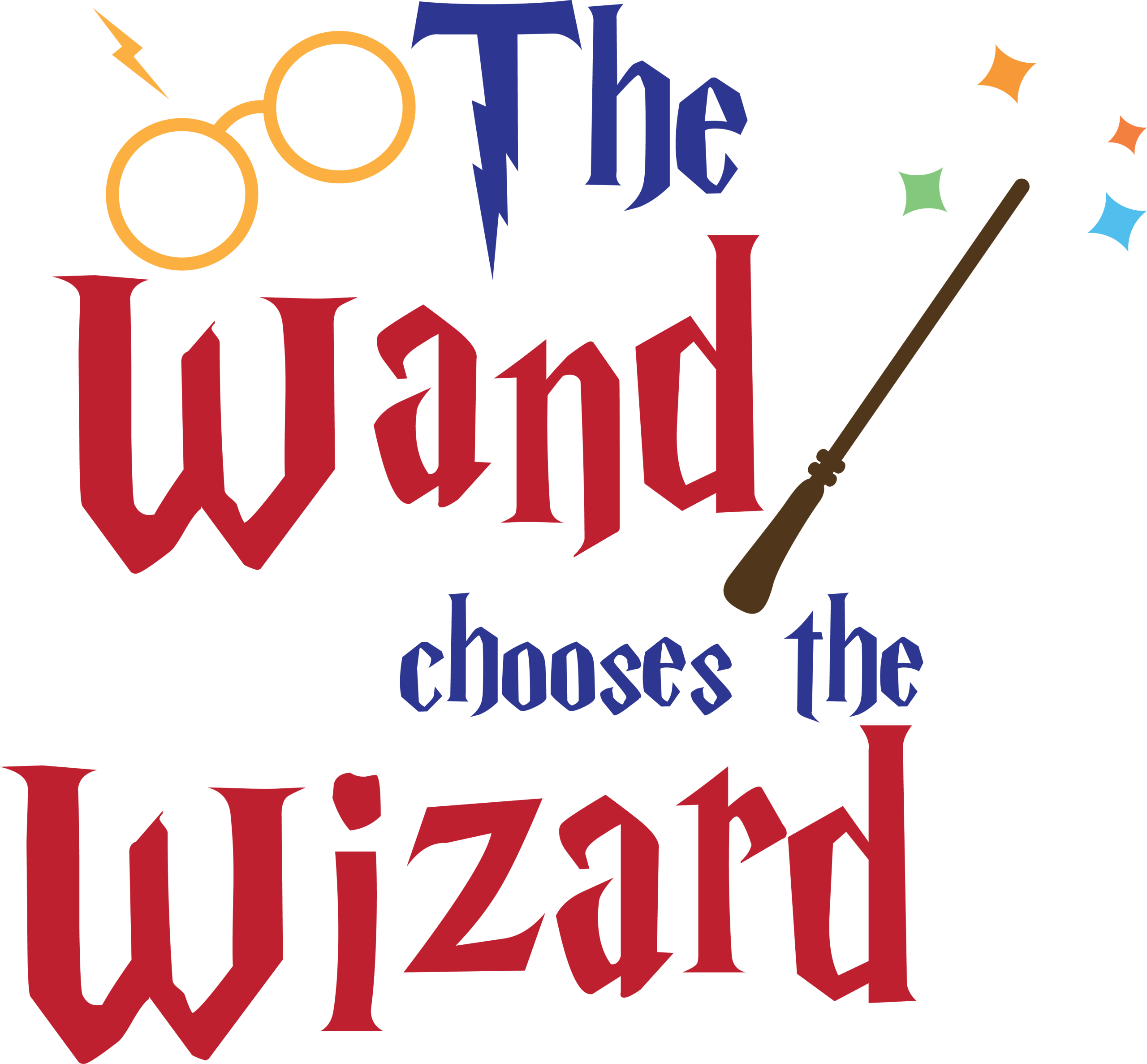 Harry Potter The Wand Chooses the Wizard Template Logo PNG, SVG, AI ...