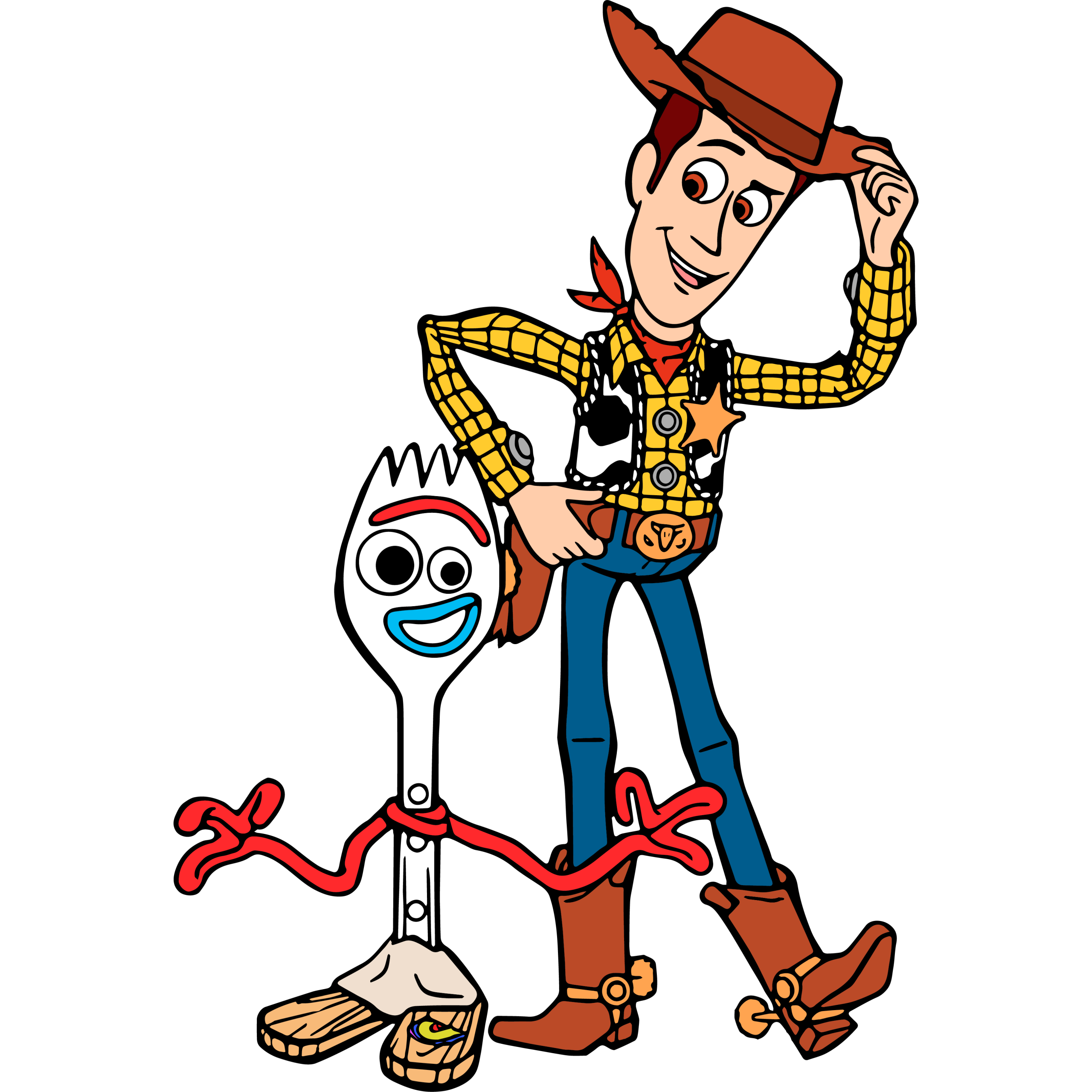 Toy Story Woody and Forky Logo PNG, SVG, AI Vector – Free Download