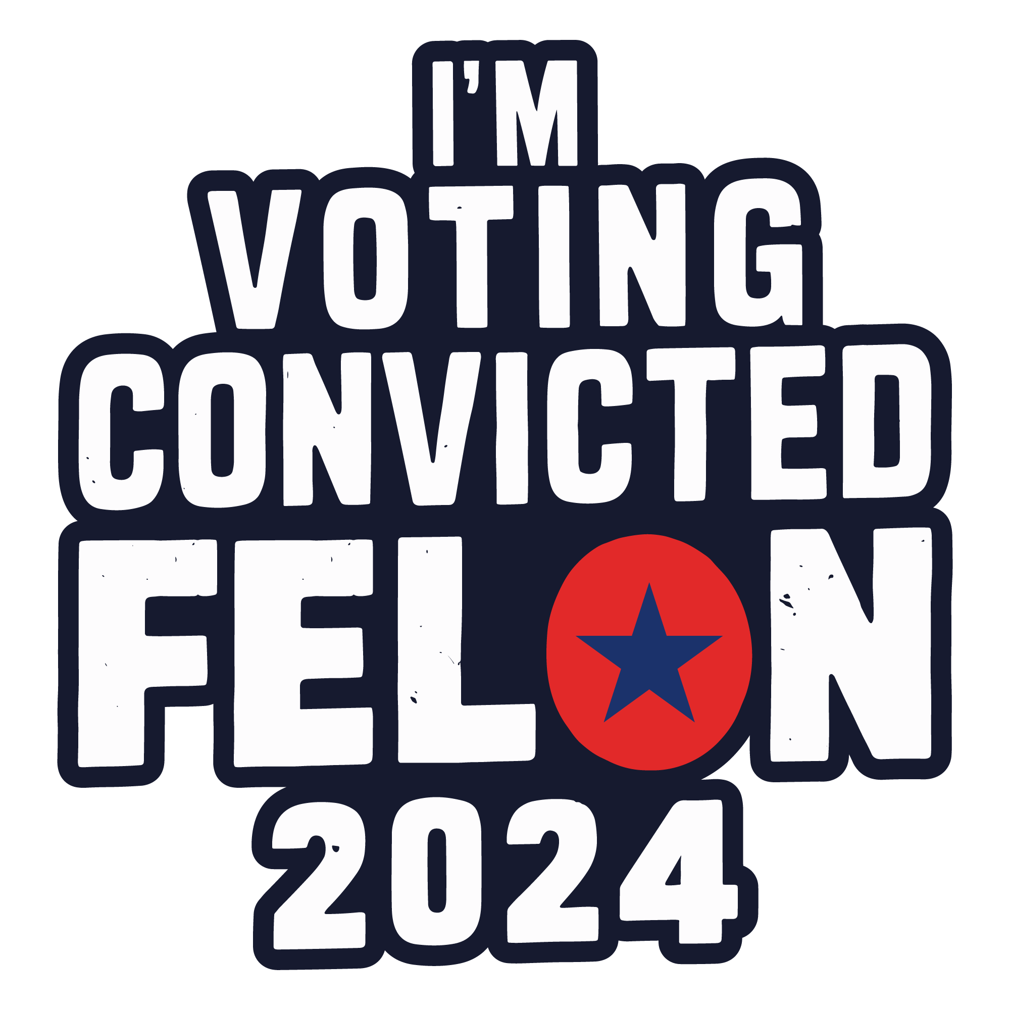 I m Voting For The Convicted Felon Template 7 Logo PNG, SVG, AI Vector ...