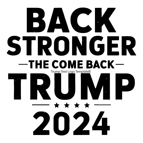 Trump Text Template 2 Logo PNG, SVG, AI Vector – Free Download
