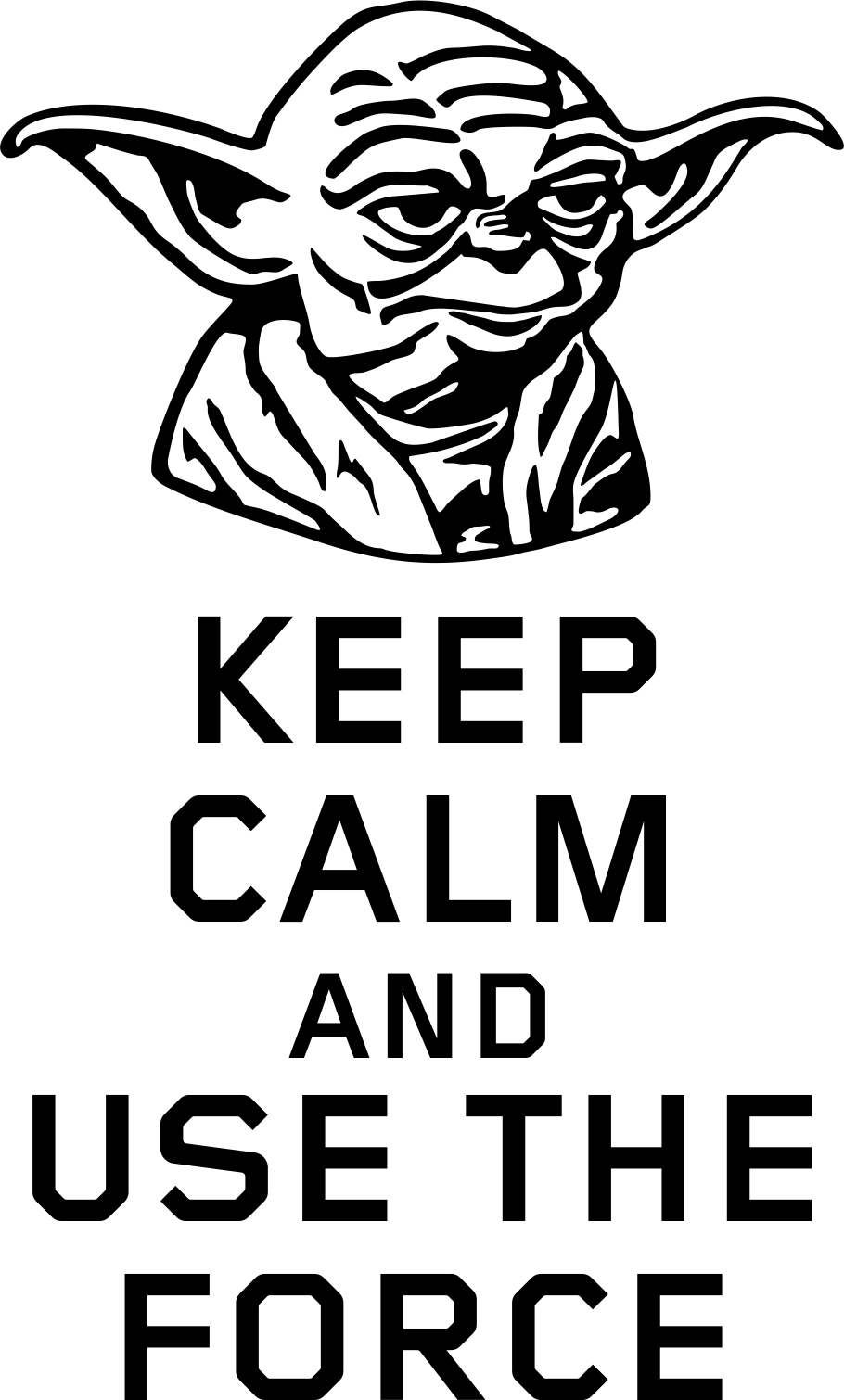 Starwars Yoda (keep calm) Logo PNG, SVG, AI Vector – Free Download