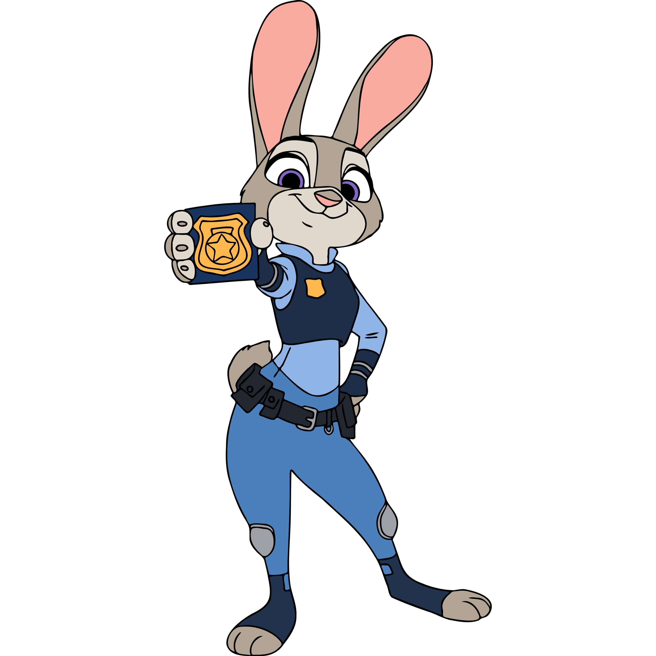 Zootopia Judy Hopps Officer Logo PNG, SVG, AI Vector – Free Download