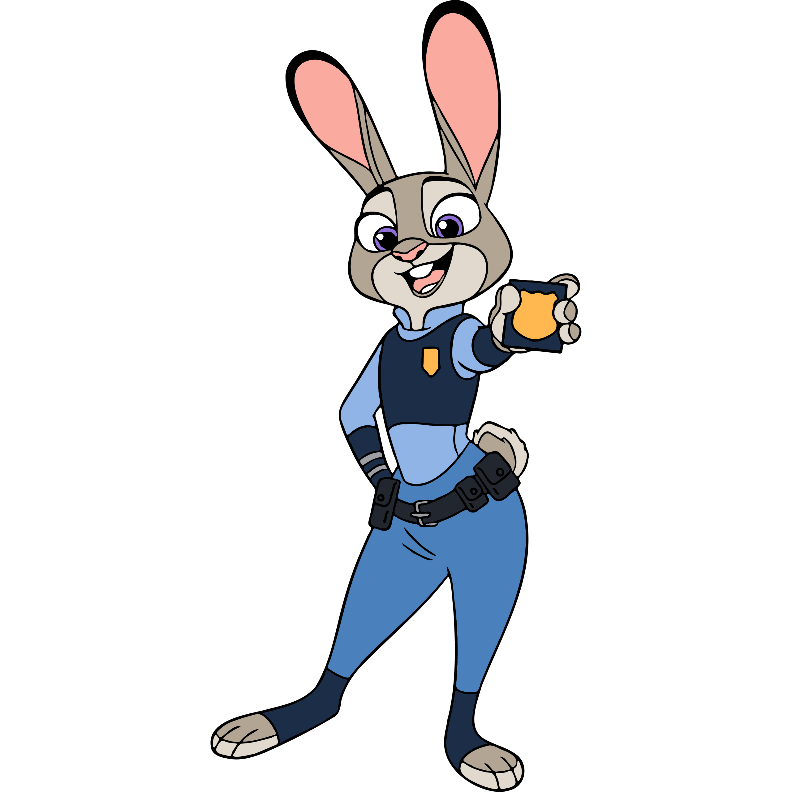 Zootopia Judy Hopps Officer 3 Logo PNG, SVG, AI Vector – Free Download