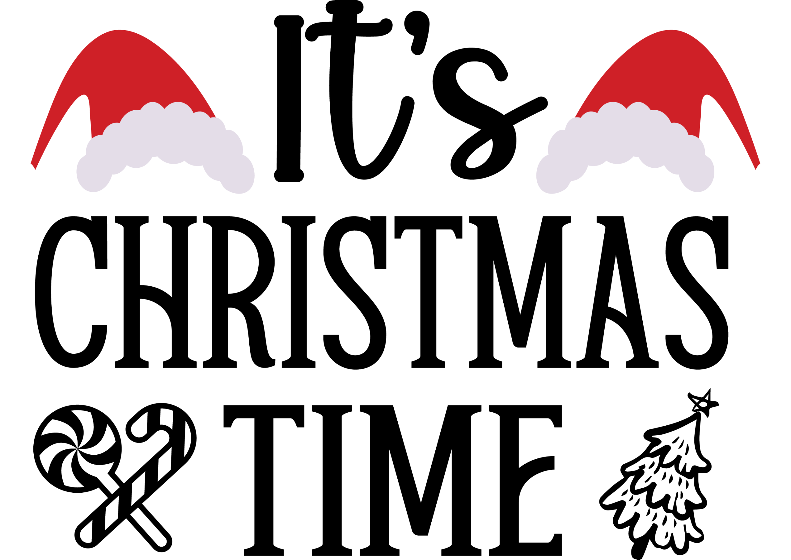 Its Christmas Time Template Logo PNG (Transparent) SVG AI – Free Download