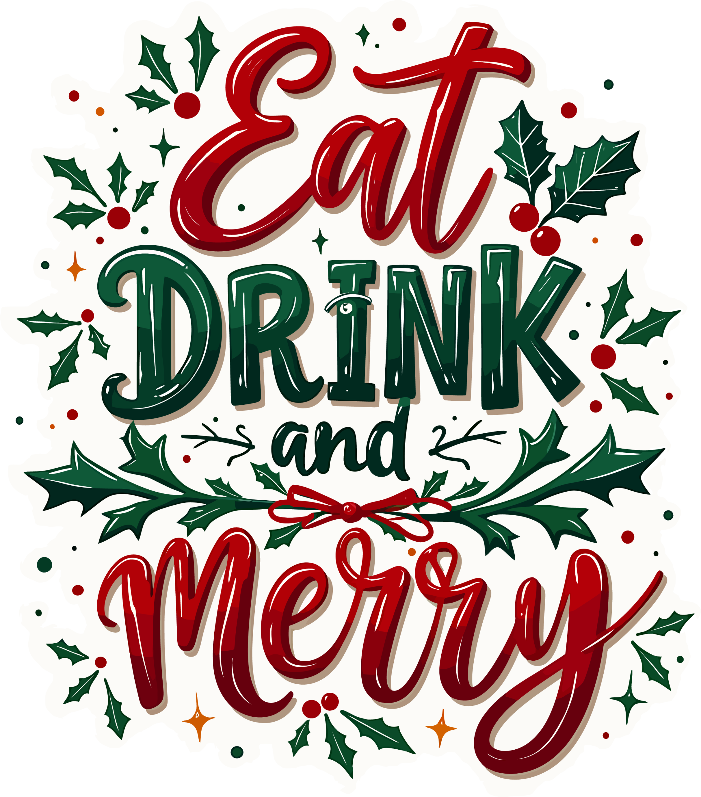 Eat Drink and Merry Template 2 Logo PNG (Transparent) SVG AI – Free ...